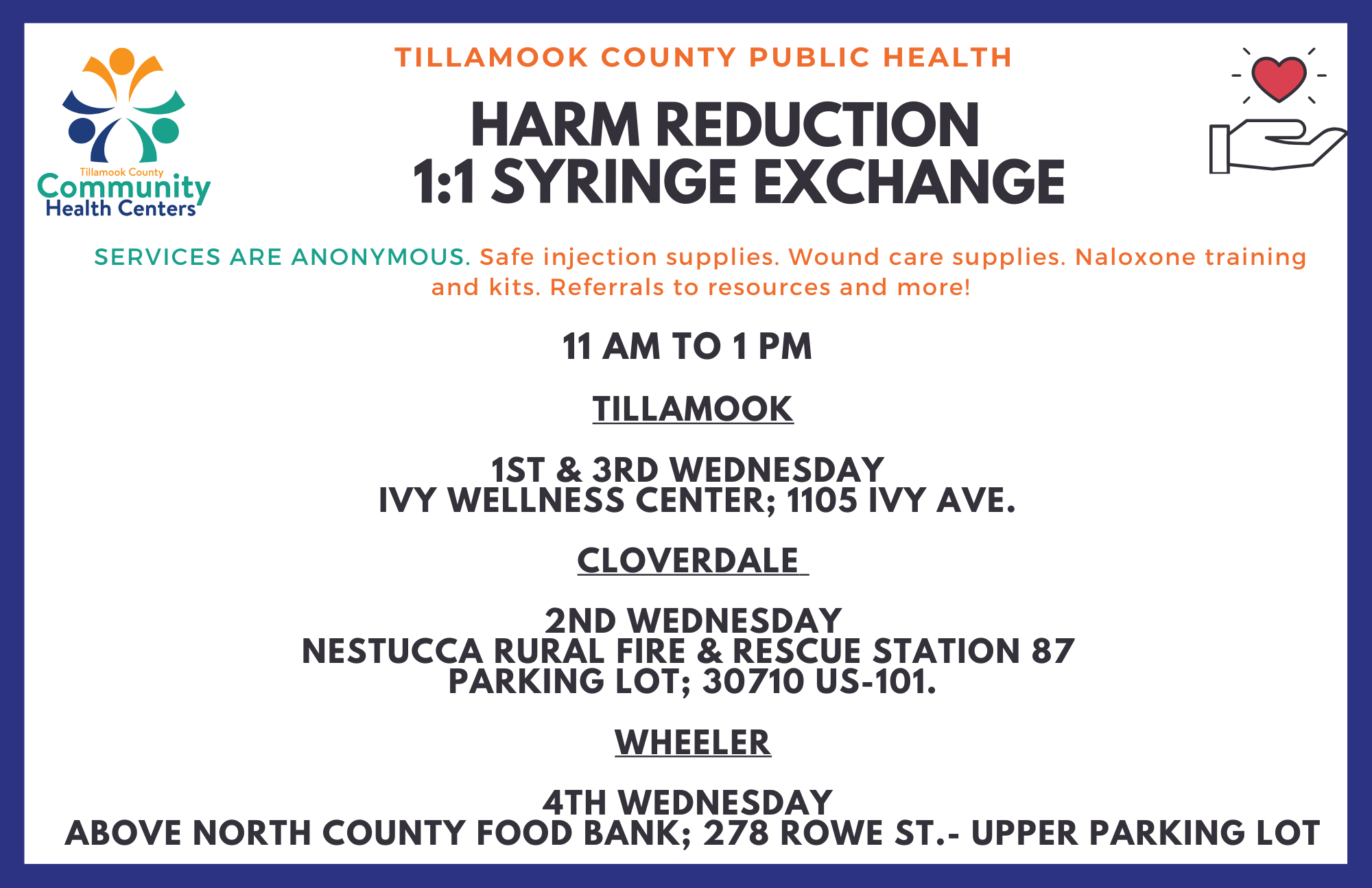 Harm Reduction and Syringe Services Program – Tillamook County ...